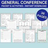 General Conference Packet For Kids- 36 Pages – So Festive!
