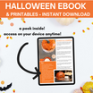 Halloween Ebook & Printable Bundle- 130+ pages recipes, games, party i ...