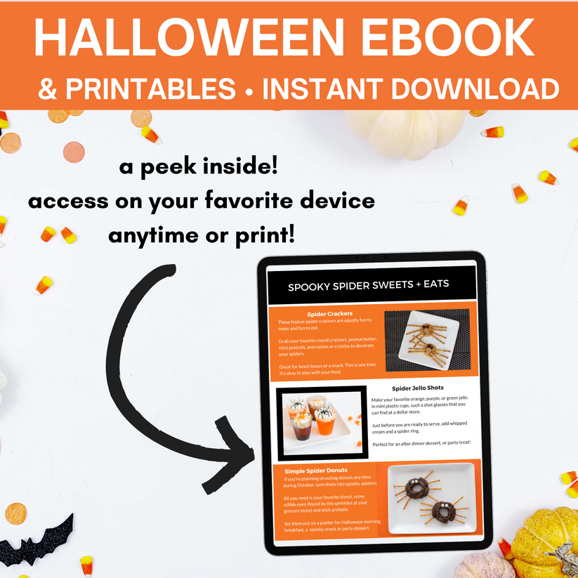 Halloween Ebook & Printable Bundle- 130+ pages recipes, games, party i ...