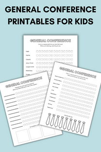 General Conference Packet For Kids- 36 Pages – So Festive!