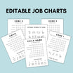 Kid Job Charts & Zone Charts- Fully Customizable! – So Festive!